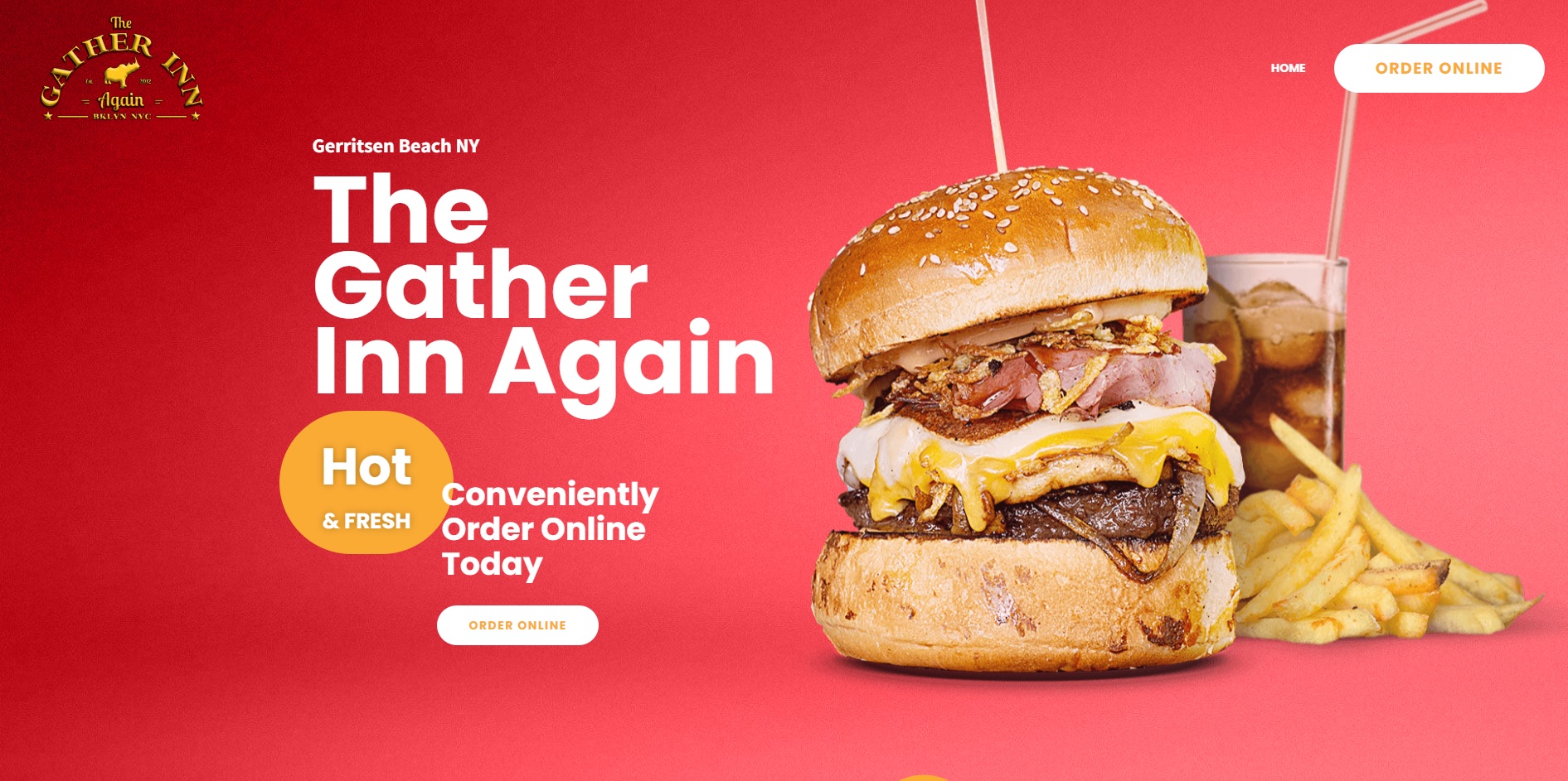 The Gather Inn Again | Hamburger Restaurant in Brooklyn NY